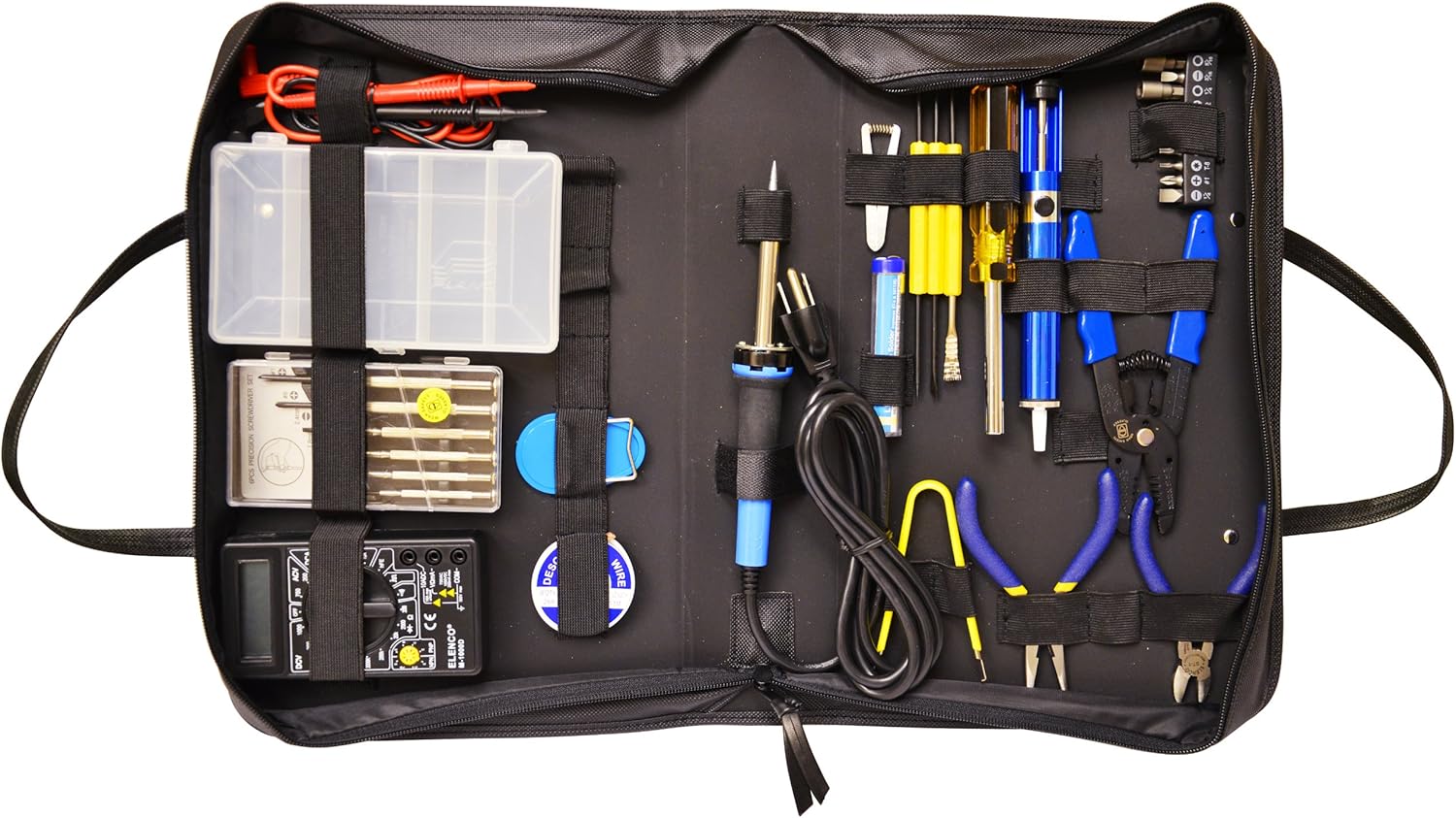 32-Piece Deluxe Electronics Technician Tool Kit – All-in-One Professio
