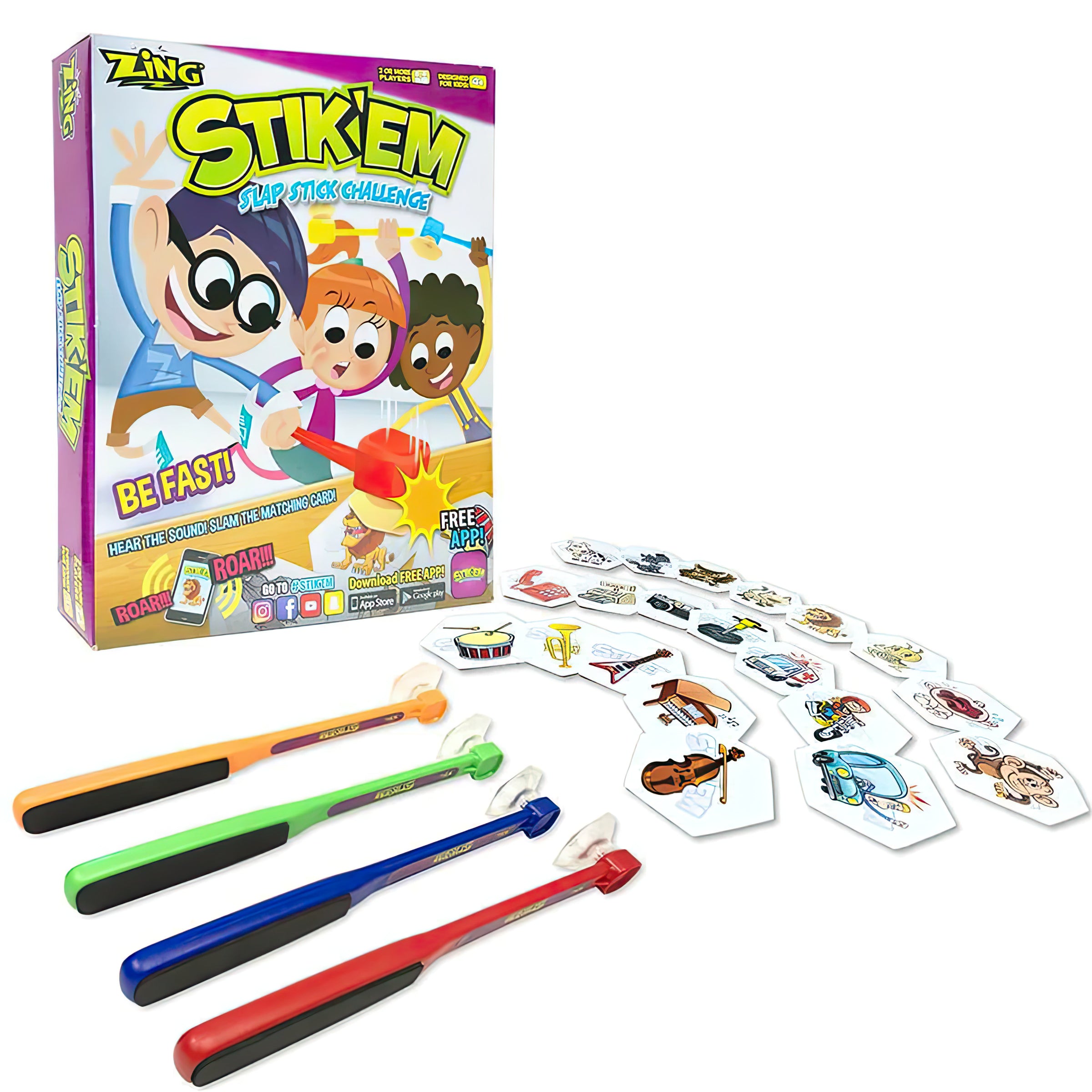 Zing Stik’em Slap Stick Challenge Game – Fun Reaction Game for Kids