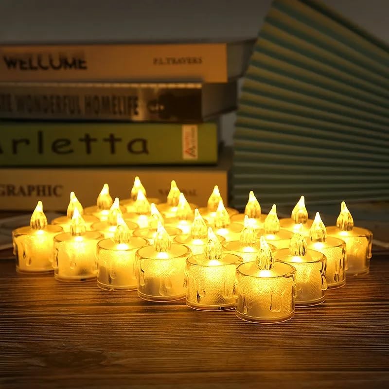 24 pack - LED Flameless Candle Lights – Realistic Flame Effect for Saf