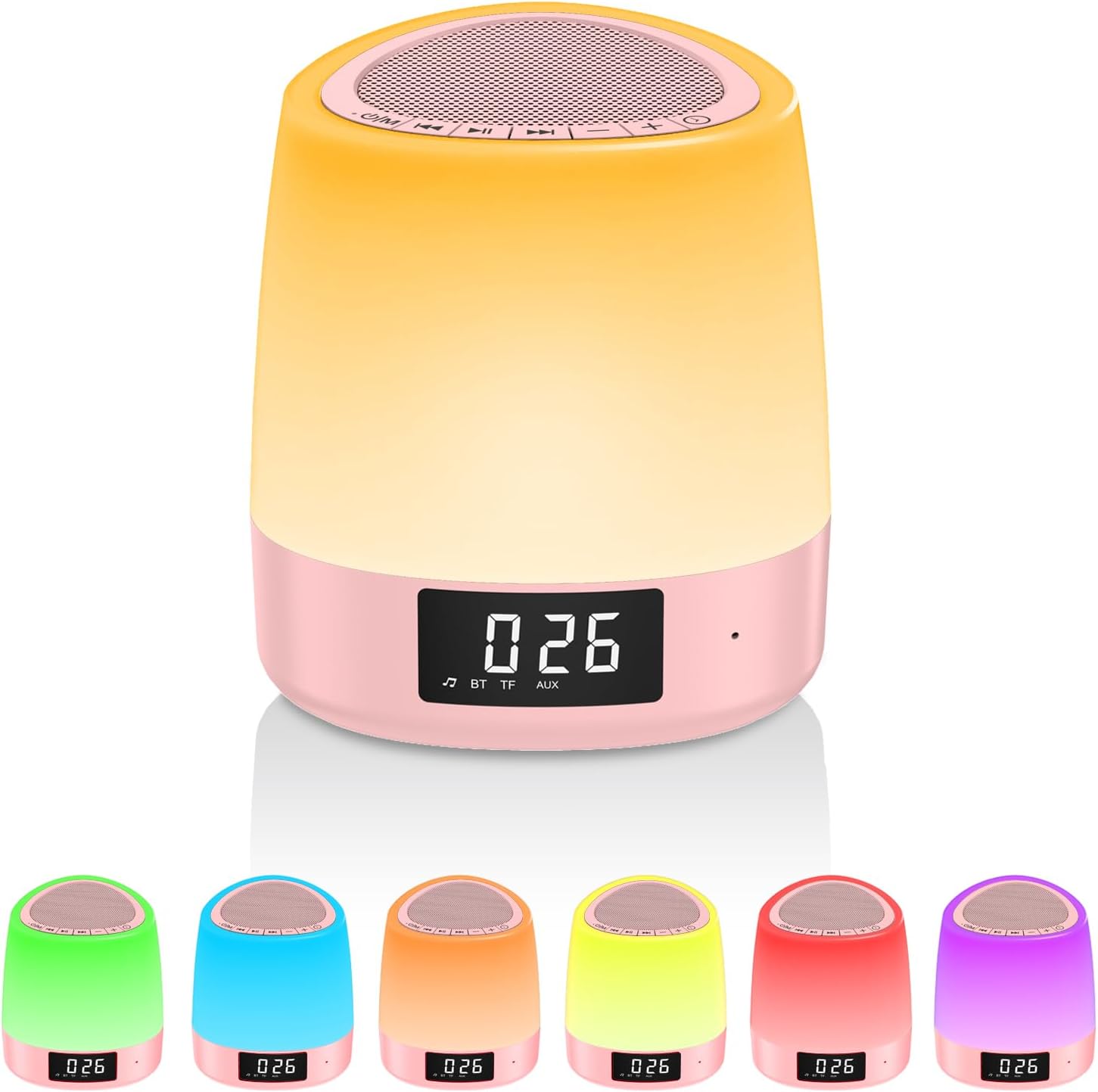 White Noise Machine with Bluetooth & Night Light – 34 Soothing Sounds,