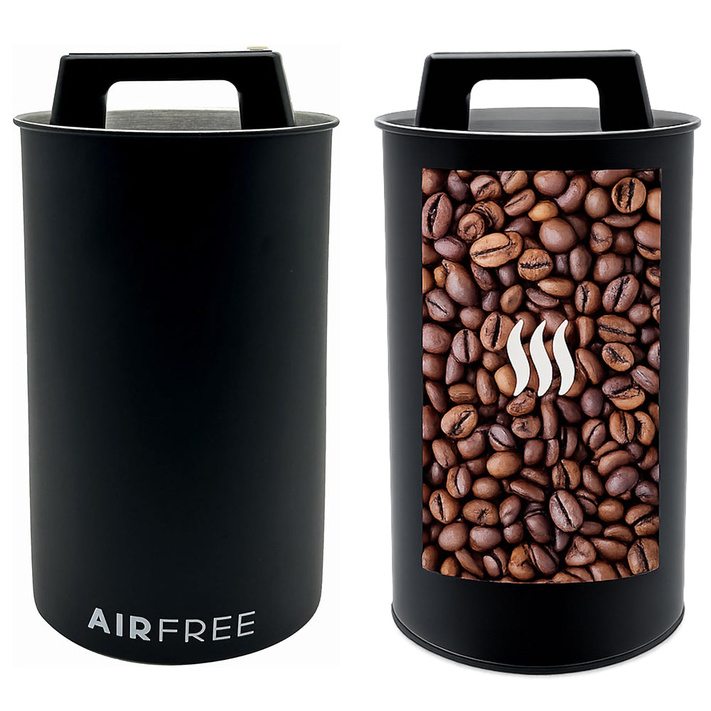 Skywin Airtight Coffee Canister – Vacuum Seal Metal Coffee Storage Bla
