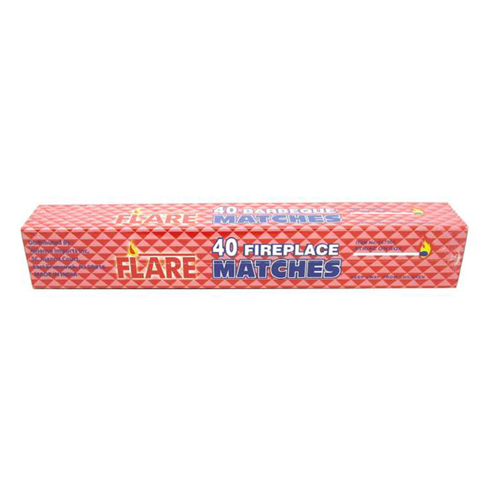 40ct 11" Wood Matches For Fireplace, Campfire, BBQ & More