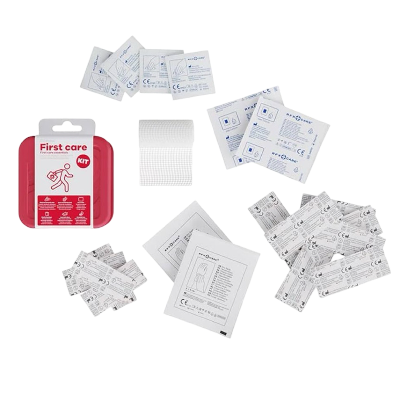 23pc POPme First Care First Aid Kit - Great For Car, Backpack & Travel