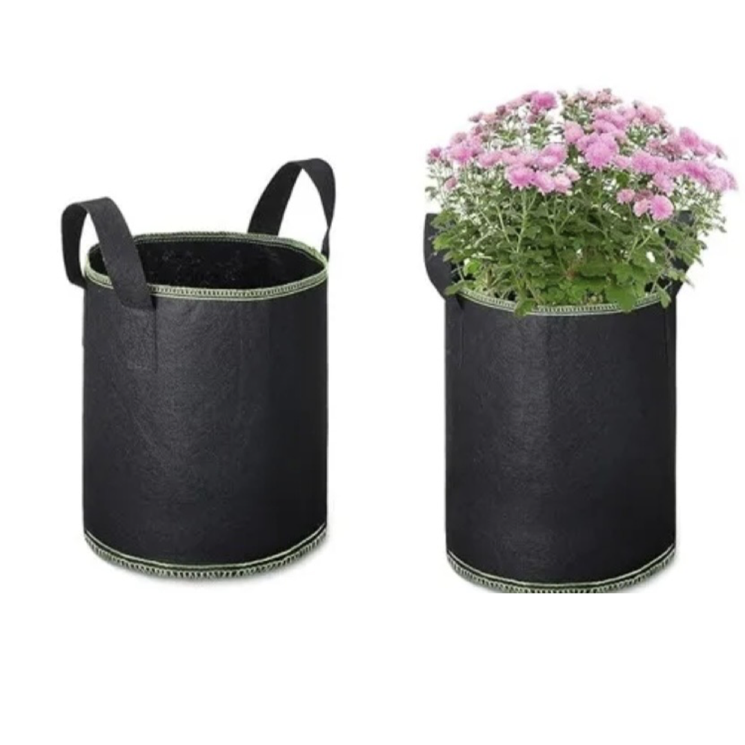 5 Gallon Fabric Grow Bags, Nonwoven Aeration Pots with Handles – Heavy