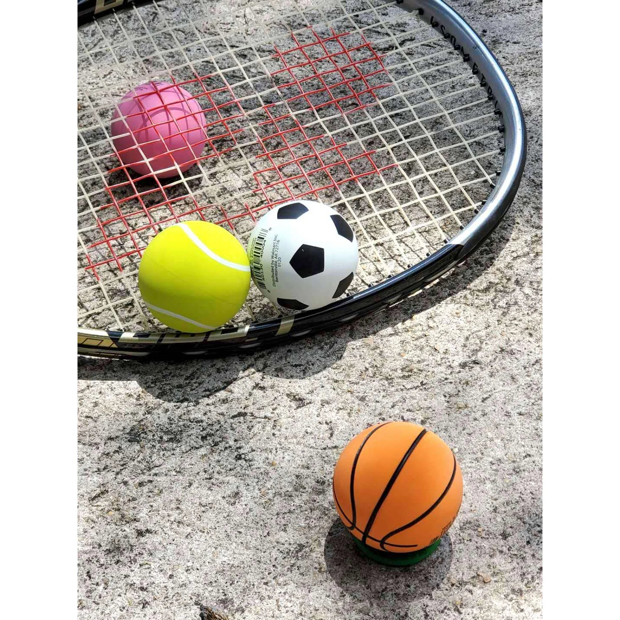24-Pack Assorted Sports High Bounce Rubber Balls – 2.5" Bouncy Balls f